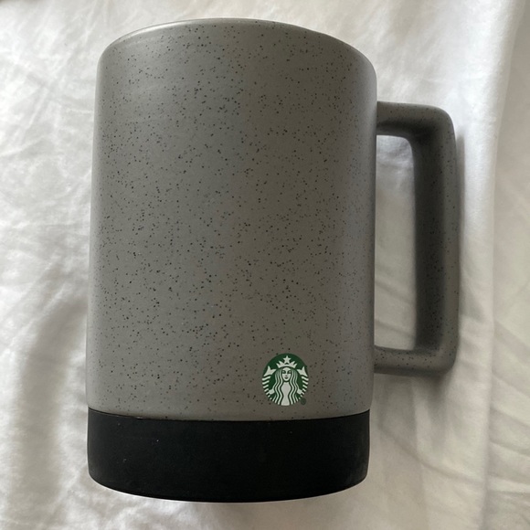 Starbucks | Kitchen | Starbucks Speckle Coffee Grey Ceramic Rubber ...